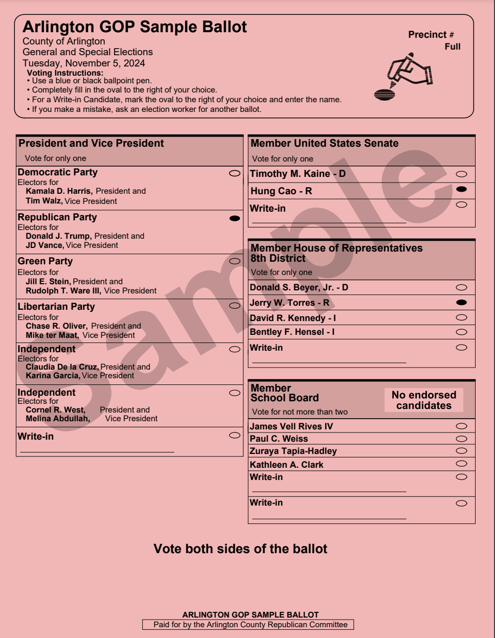 UPDATED: Arlington GOP Sample Ballot - Arlington GOP